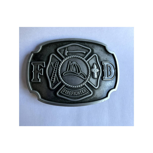 Unknown | Accessories | Fd Fire Fighter Silver Belt Buckle First ...
